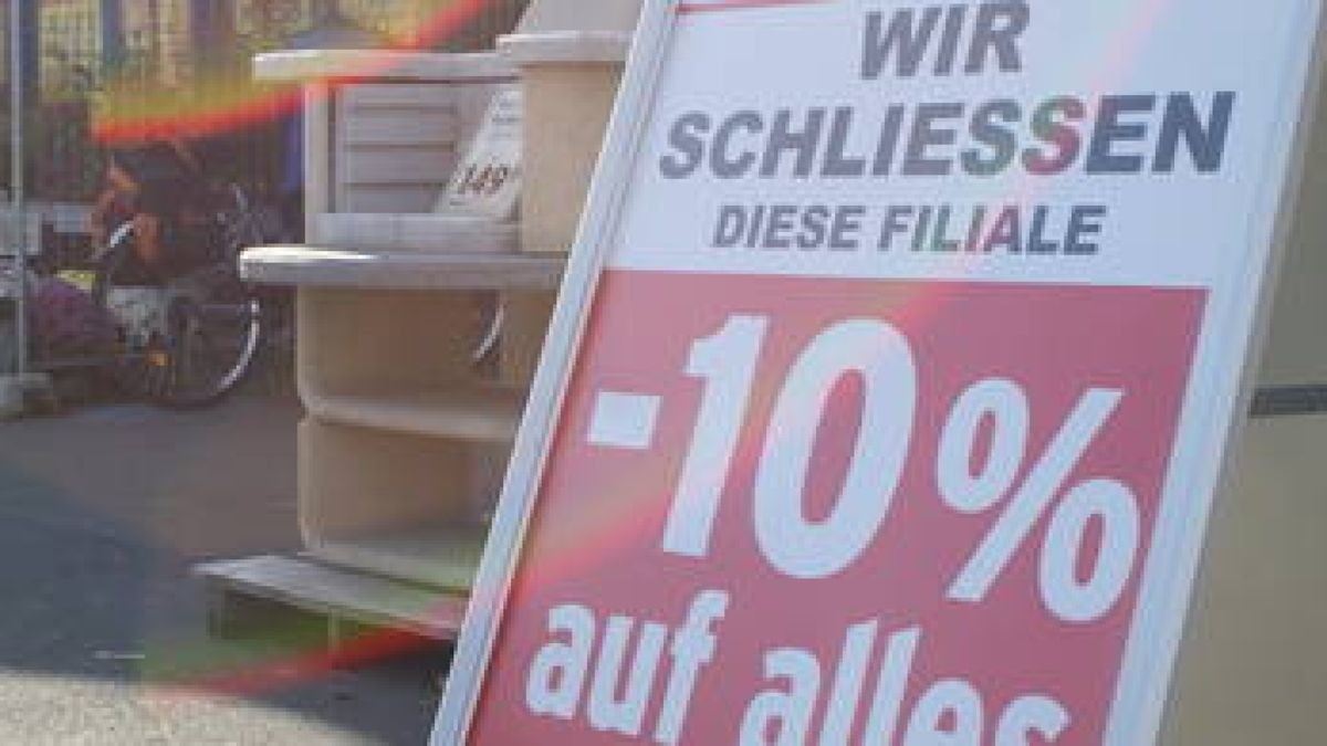 Baumarkt Max Bahr in Unterwellenborn vor der Schließung