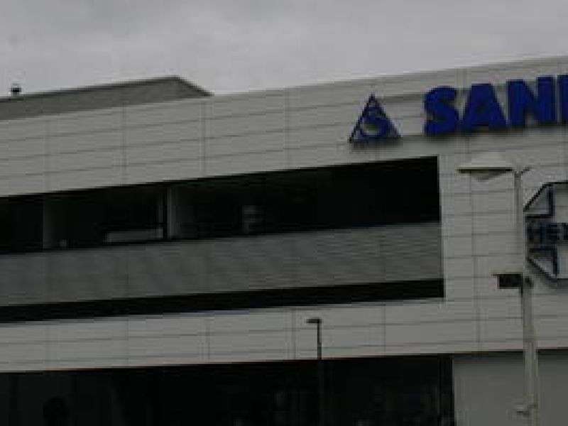 Sandoz plant in Rudolstadt ein 22 Meter hohes Hochregallager