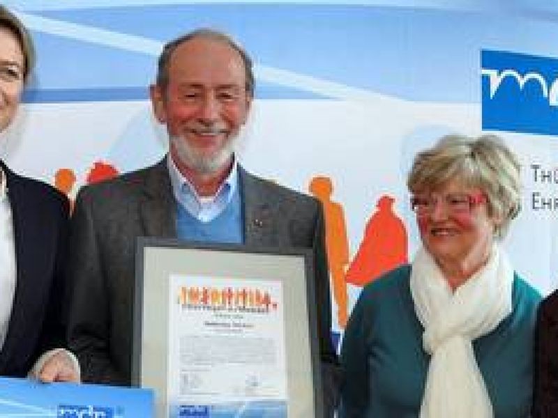 Hubertus Triebel wurde der Thüringer des Monats Februar