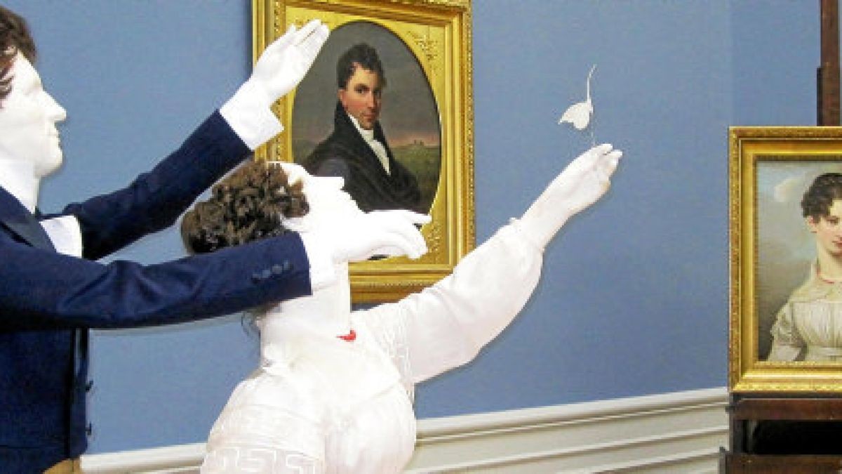 Kleider wie gemalt im Lindenau-Museum in Altenburg