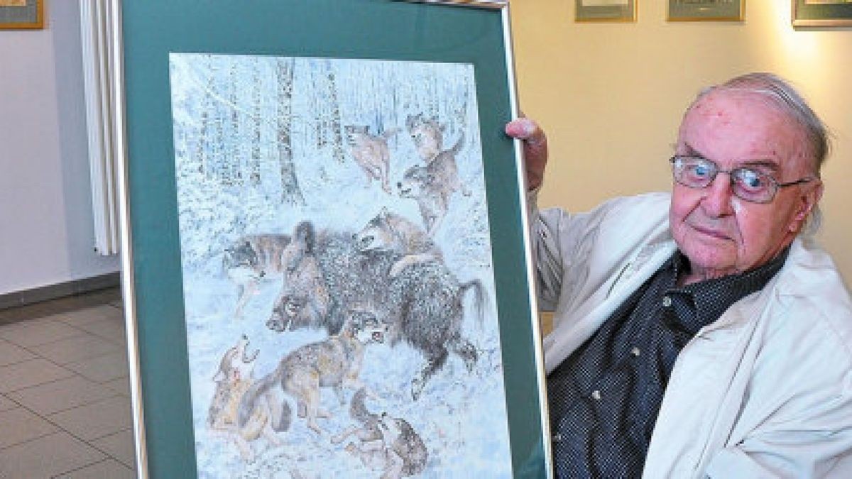 Günther Pucher stellt realitätsnahe Tiermalerei im Stadthaus Hermsdorf vor