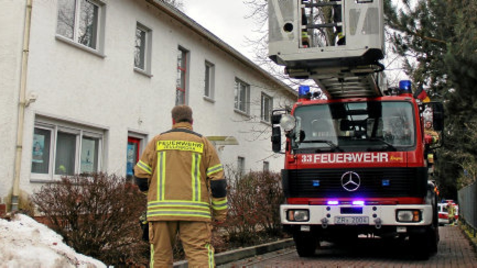 Drehleiter der Feuerwehr Zeulenroda defekt