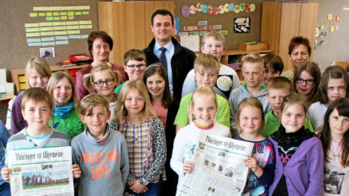 Kinder in der Hörselschule Eisenach lesen jetzt täglich „Thüringer ...