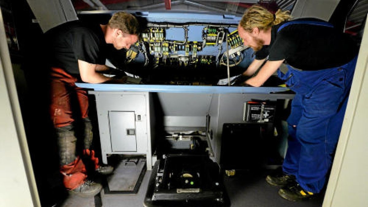 Reparaturen bei der Erfurter Bahn