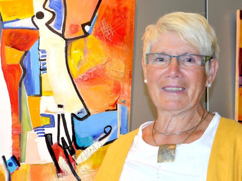 Vorliebe fürs Abstrakte: Rita-Müller-Ausstellung läuft bis Mitte ...