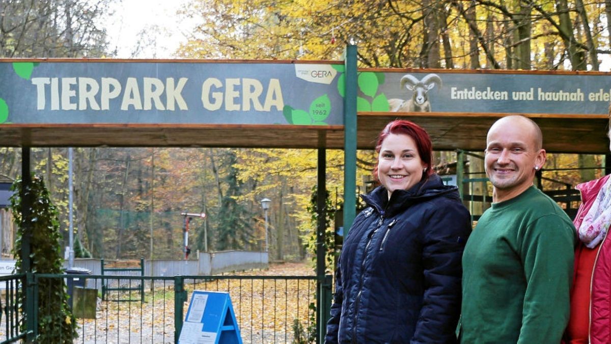 Tierpark Gera hat jetzt attraktives Eingangsschild