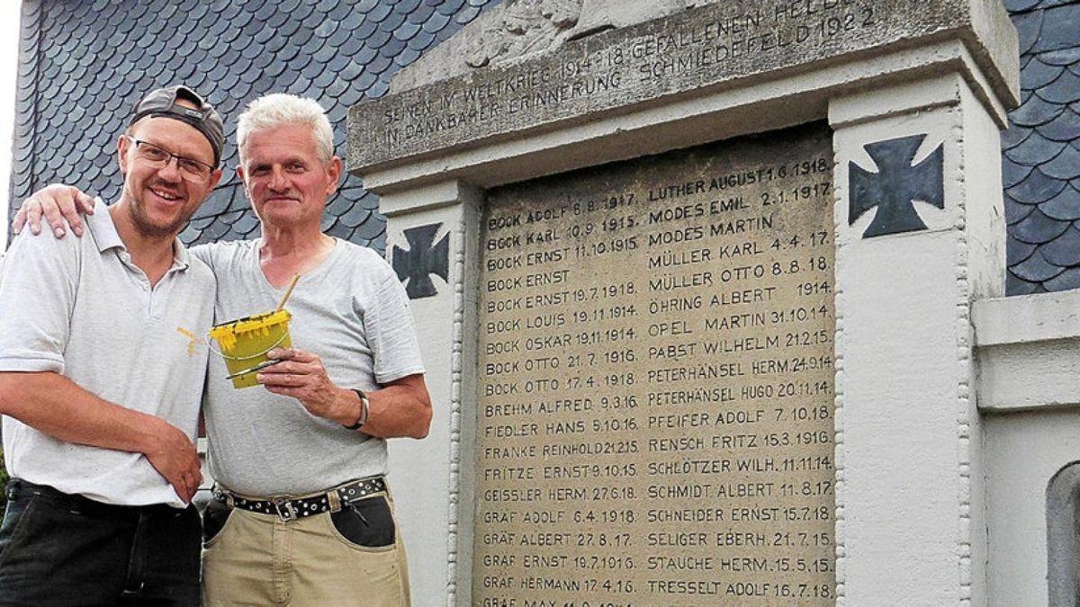 Denkmal in Schmiedefeld in der Kur