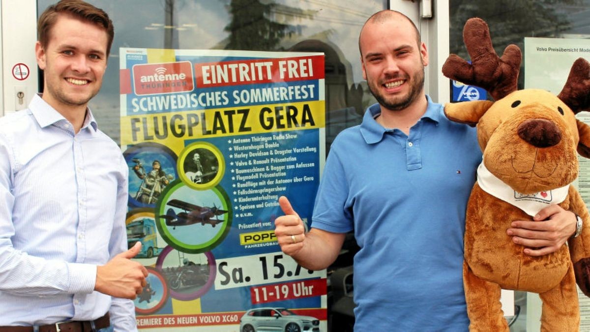 Schwedenfest auf dem Flugplatz in Gera