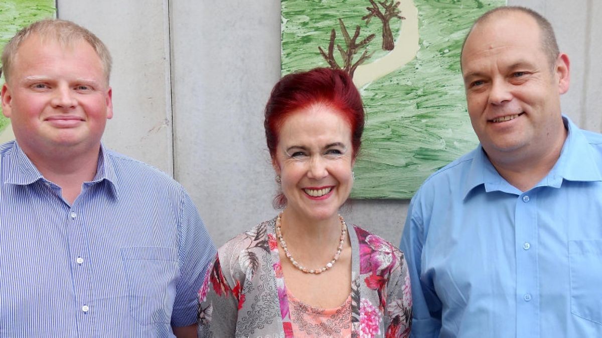 Wahlkampfauftakt am Roten Berg in Erfurt