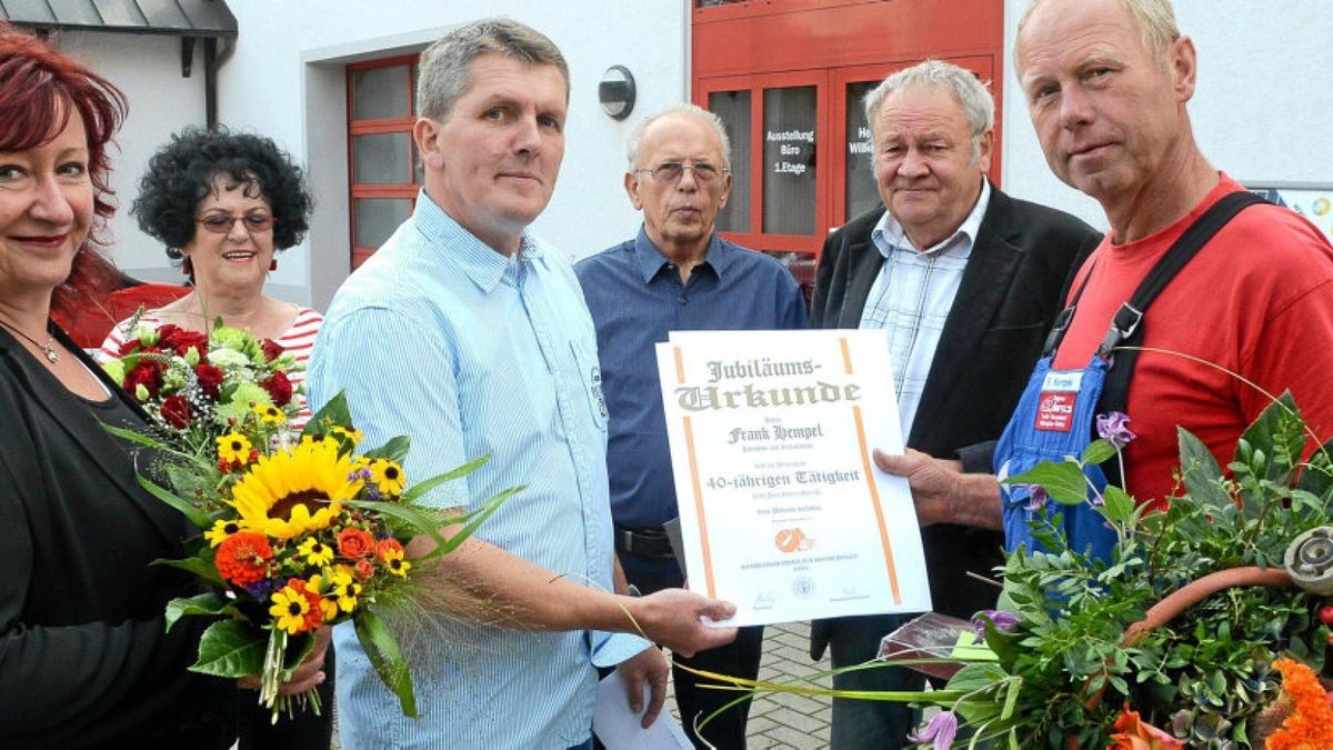 Greiz: Seit vierzig Jahren gibt Frank Hempel für seine Firma alles
