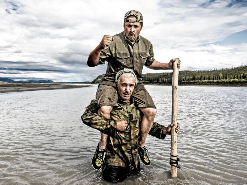 Zwei Männer, ein Fluss: Rammstein-Sänger Lindemann und Joey Kelly in Alaska