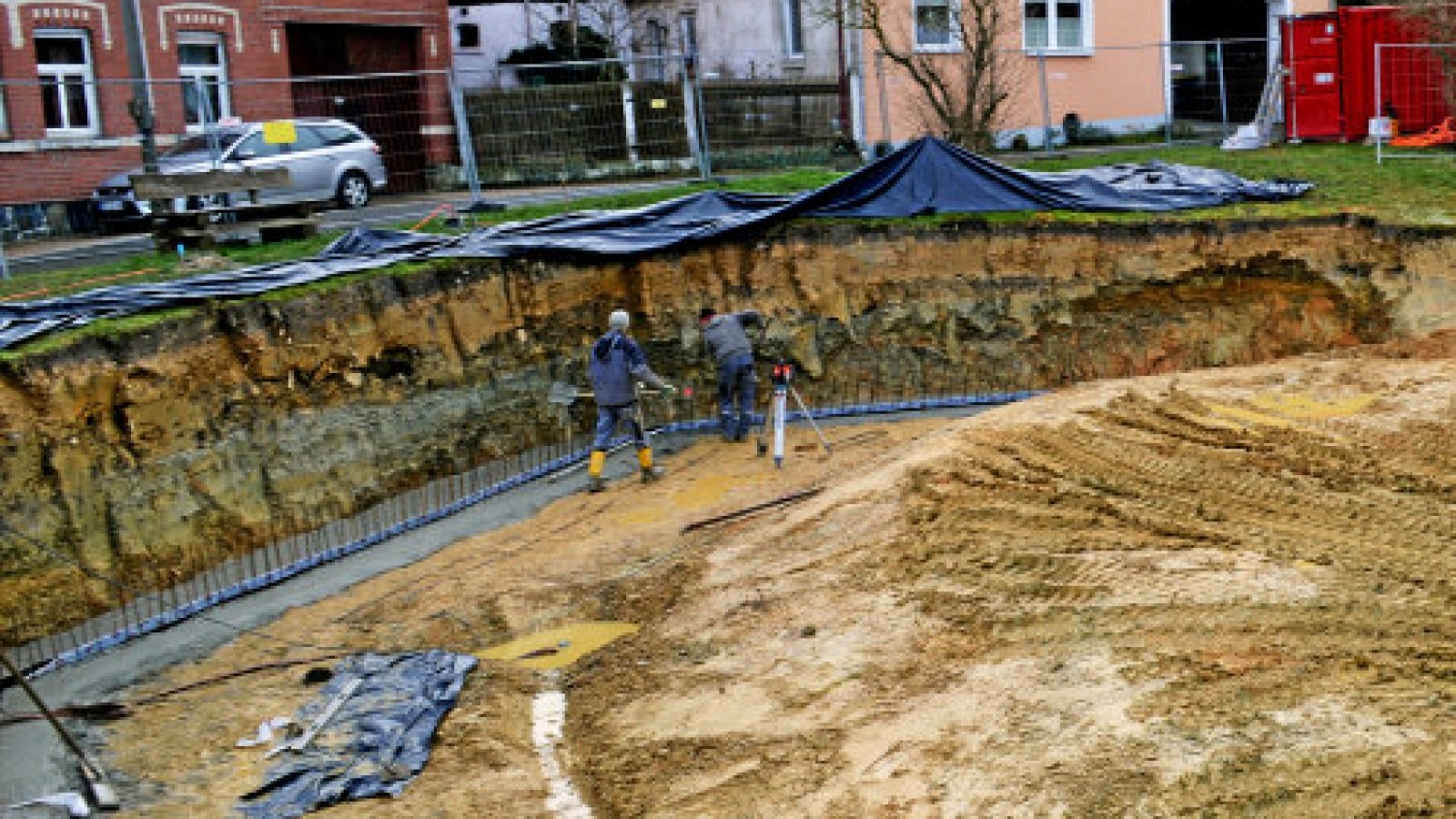 Reservoir vorerst ein riesiges Schlammloch