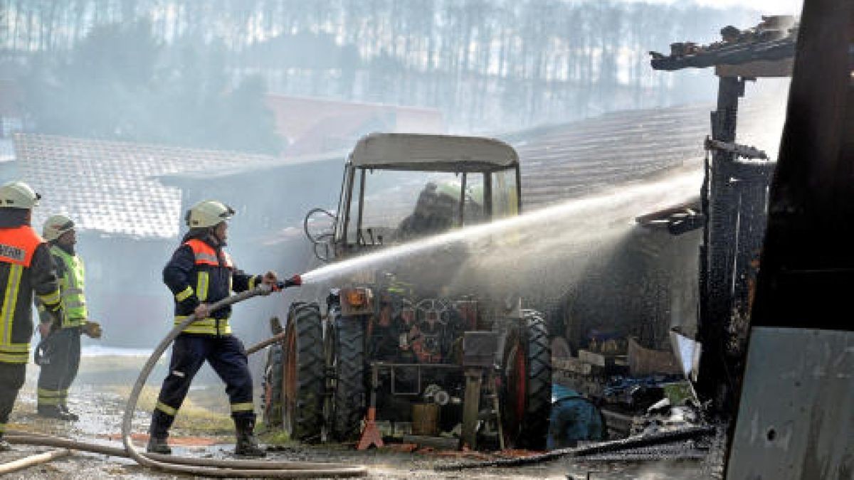 Großbrand in Birkungen