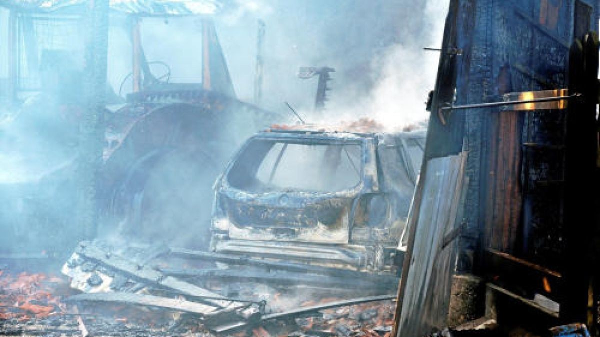 Großbrand in Birkungen