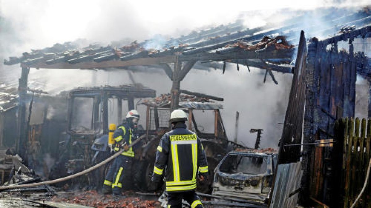 Großbrand in Birkungen