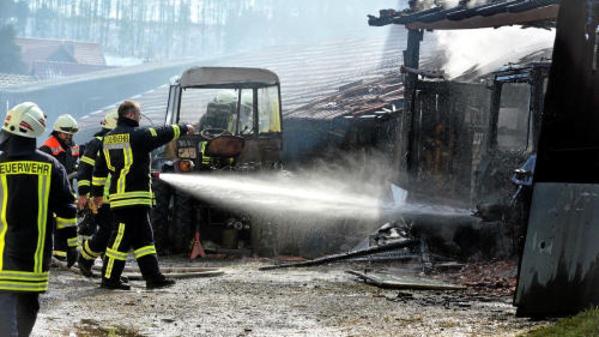 Großbrand in Birkungen