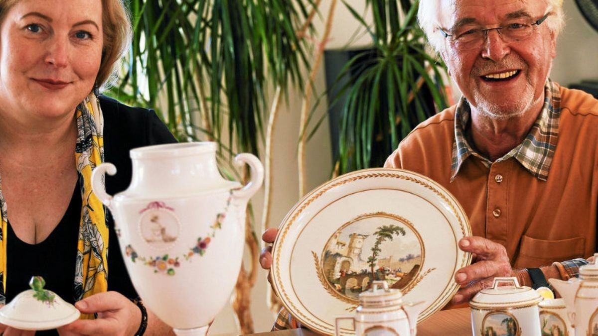 Gotha: Eine Vase und ein Solitaire für Schloss Friedenstein