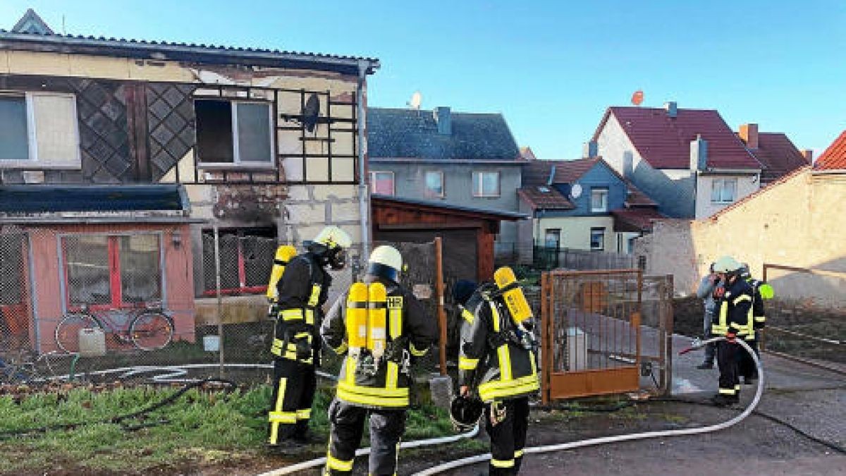 Ein Verletzter und 5000 Euro Schaden bei Brand in Auleben