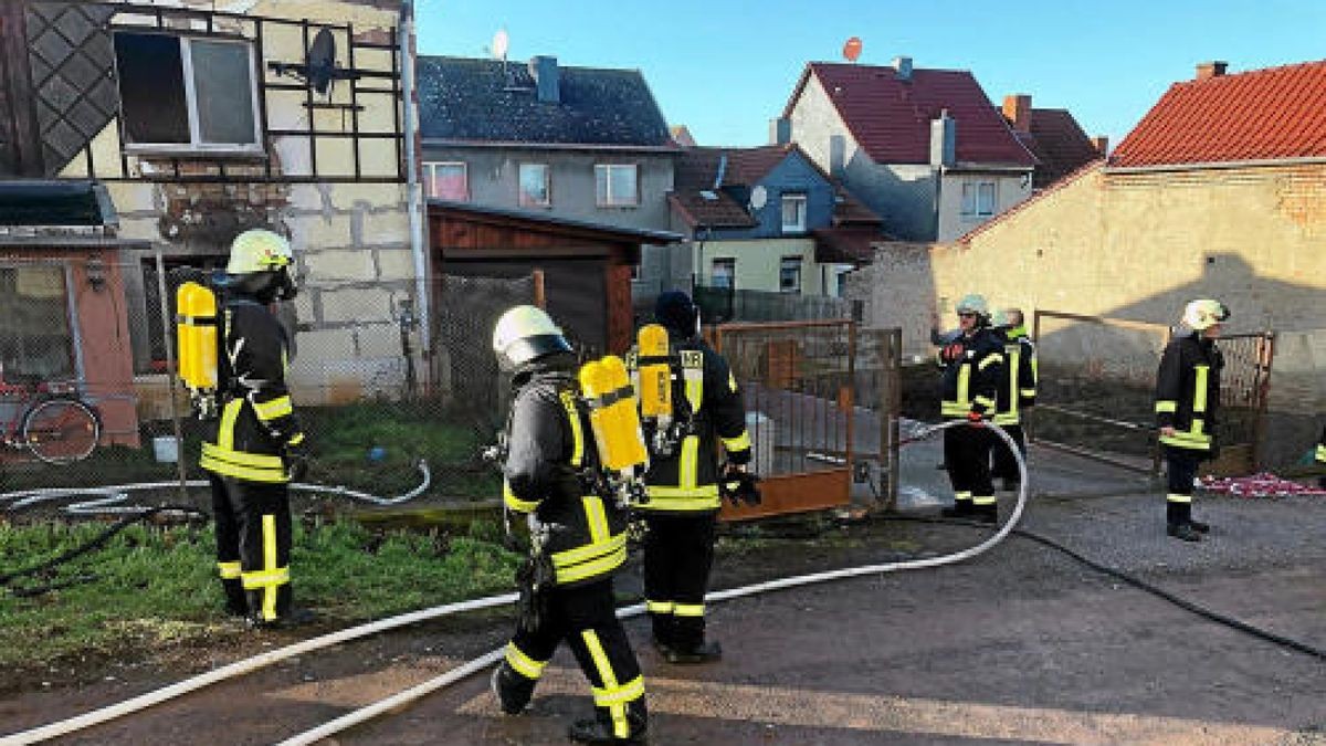 Ein Verletzter und 5000 Euro Schaden bei Brand in Auleben