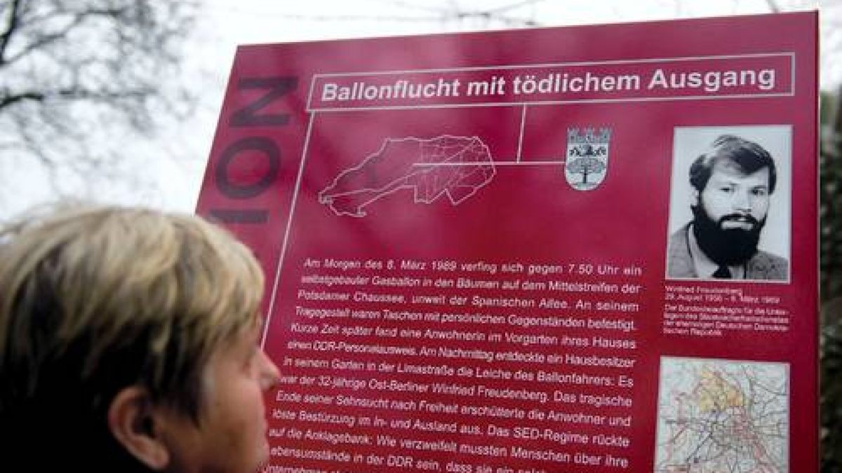 Mit Fluchtballon über die Mauer: Tödlicher Absturz in West-Berlin