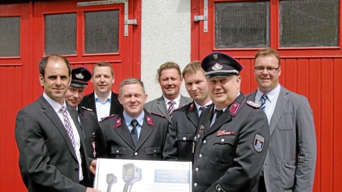 Feuerwehr Großburschla während Jubiläumsfeier zum Einsatz gerufen