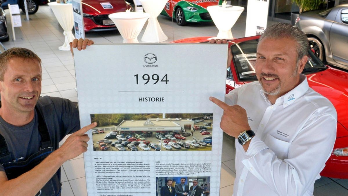 Heute vor 25 Jahren hat Andreas Jokisch sein Autohaus in Gera eröffnet