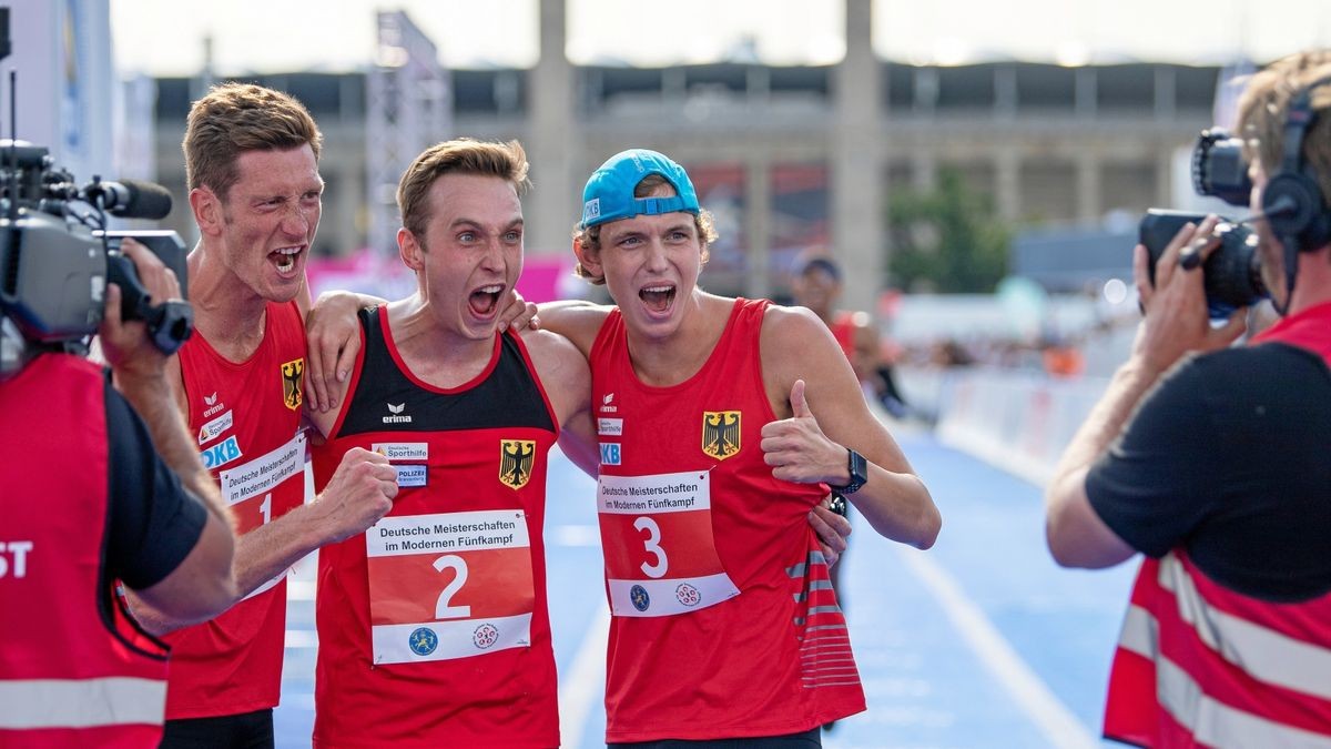 Fünfkämpfer Liebig lässt sich zum Sieg jubeln