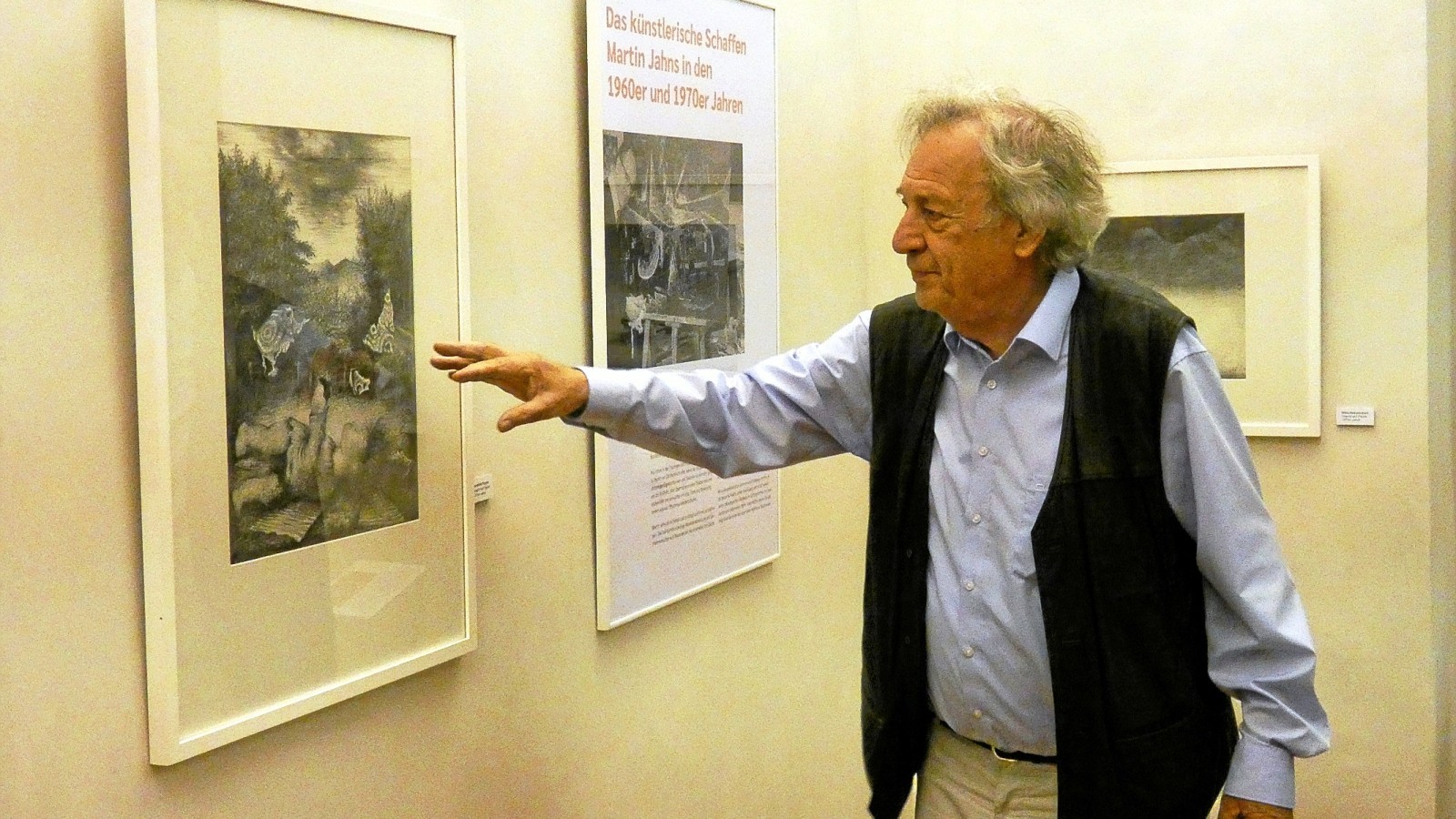 Sohn von Martin Jahn im Museum