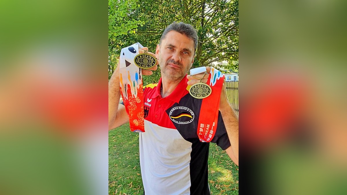 Schichtbeamter der Polizeiinspektion Saale-Holzland holt in China Medaillen