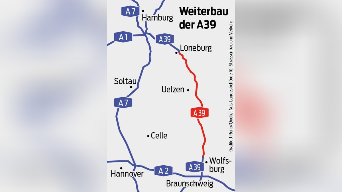 Ausbau der A39 beginnt bis zu zwei Jahre später als geplant