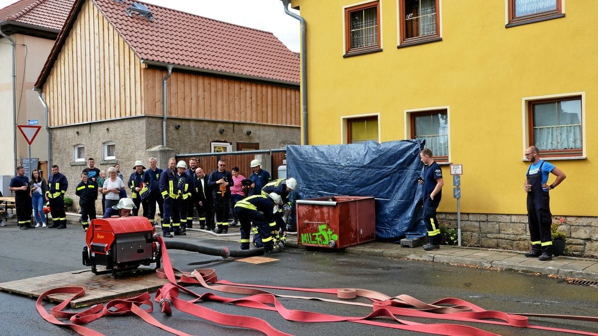 Löschangriff der Feuerwehren der VG Mellingen nach zweijähriger Pause