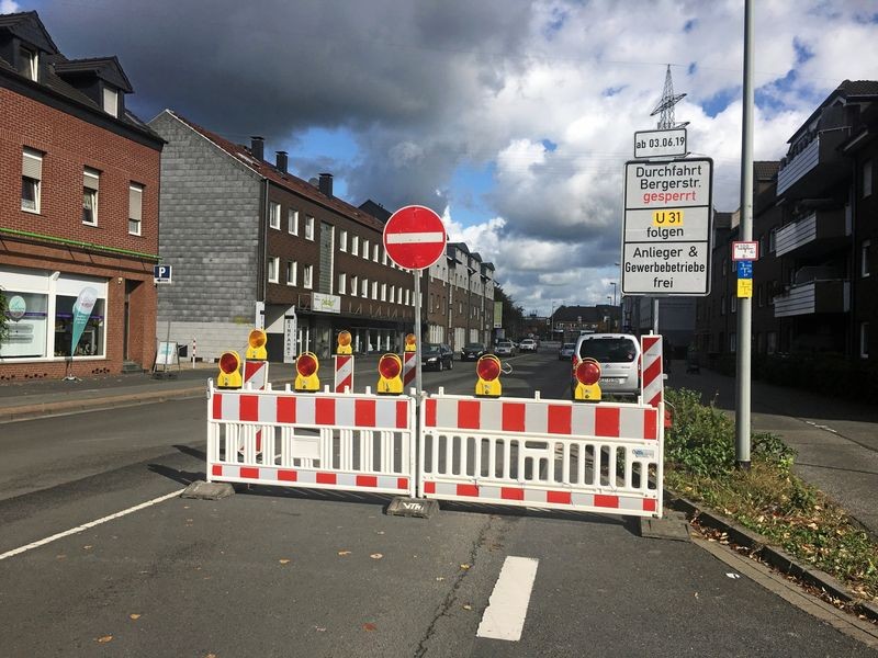 Dinslaken: Baustelle an Hünxer Straße sorgt für Verwirrung