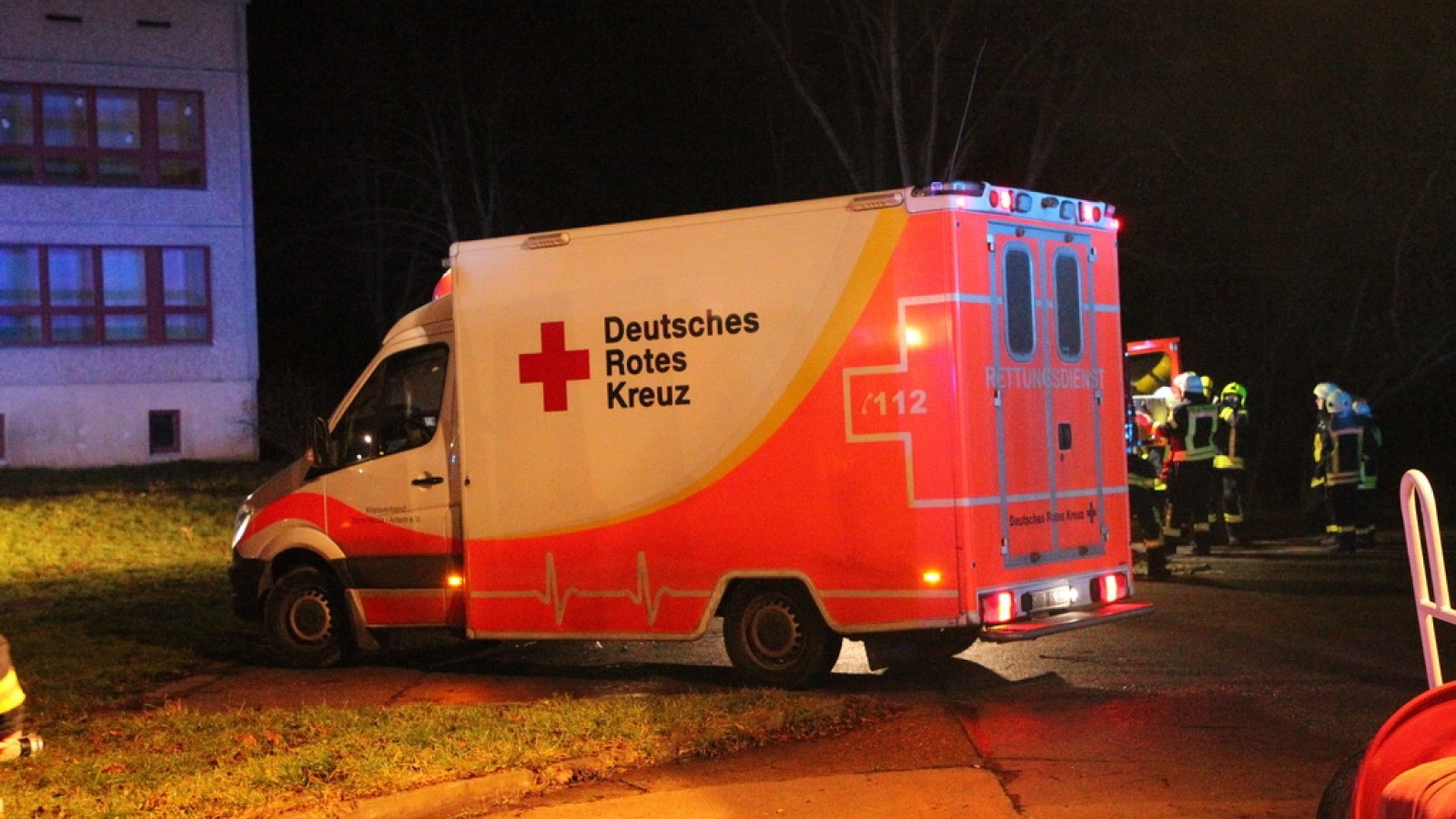 Brand in Bad Frankenhausen - Mehrfamilienhaus evakuiert