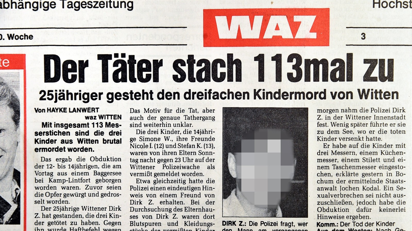 Witten: Dreifacher Kindermörder nach 24 Jahren wieder frei