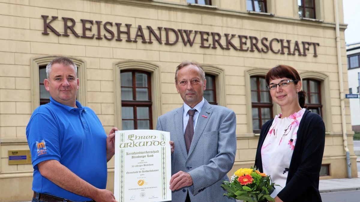 Würdigung für Kreishandwerkerschaft Altenburger Land mit über zwei ...