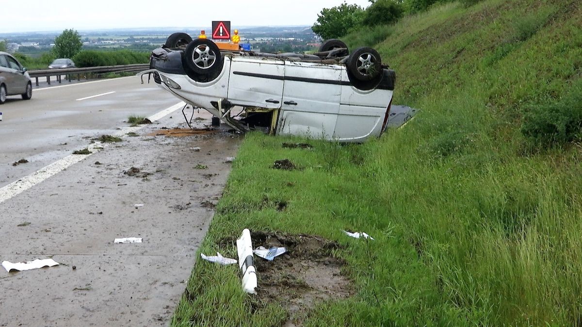 Schwerer Unfall auf A71 bei Erfurt