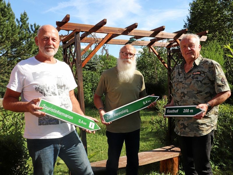 Wandern durch Rosenthal am Rennsteig im digitalen Zeitalter