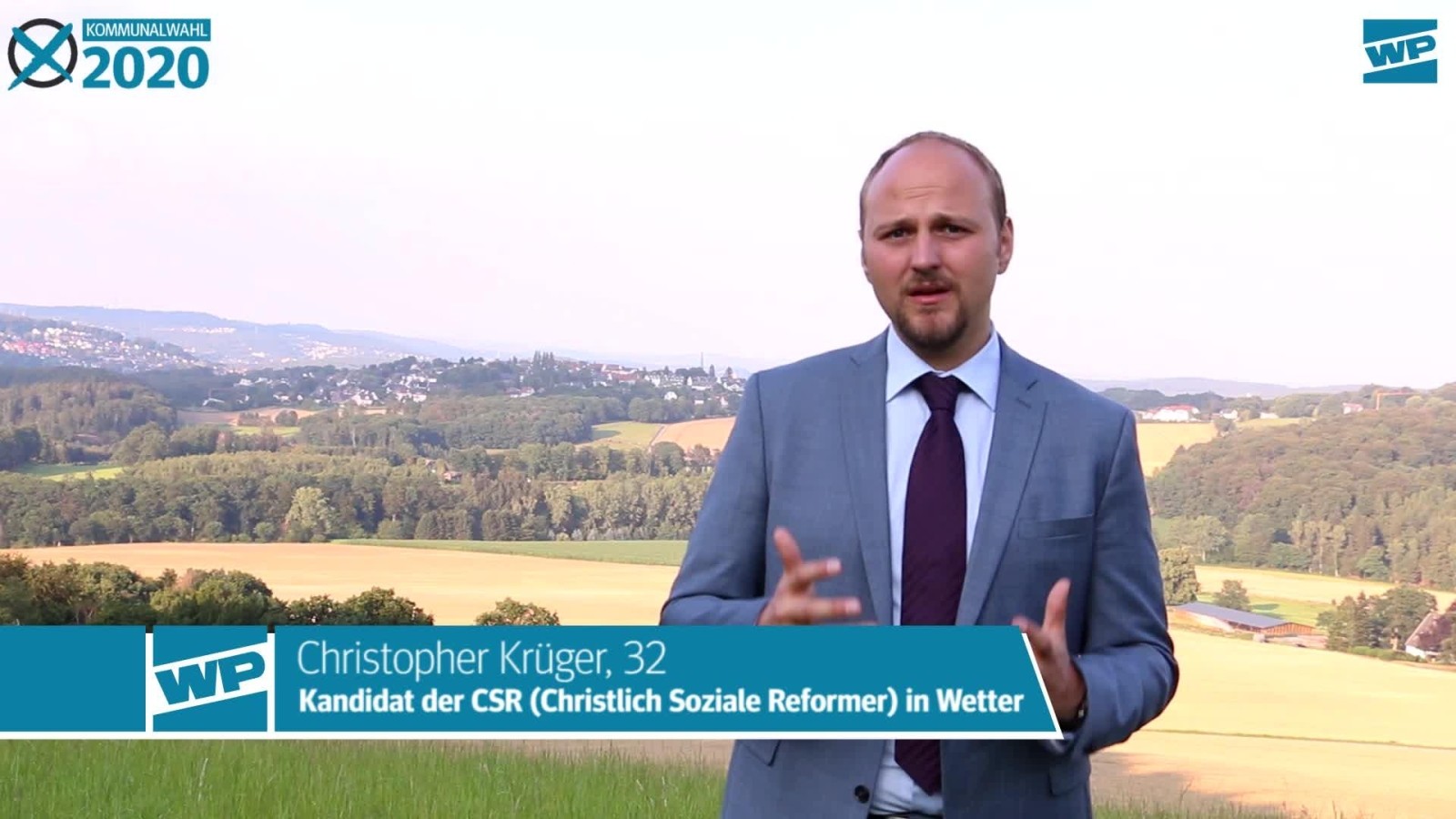 Christopher Krüger kandidiert für die CSR-Wählergemeinschaft in Wetter