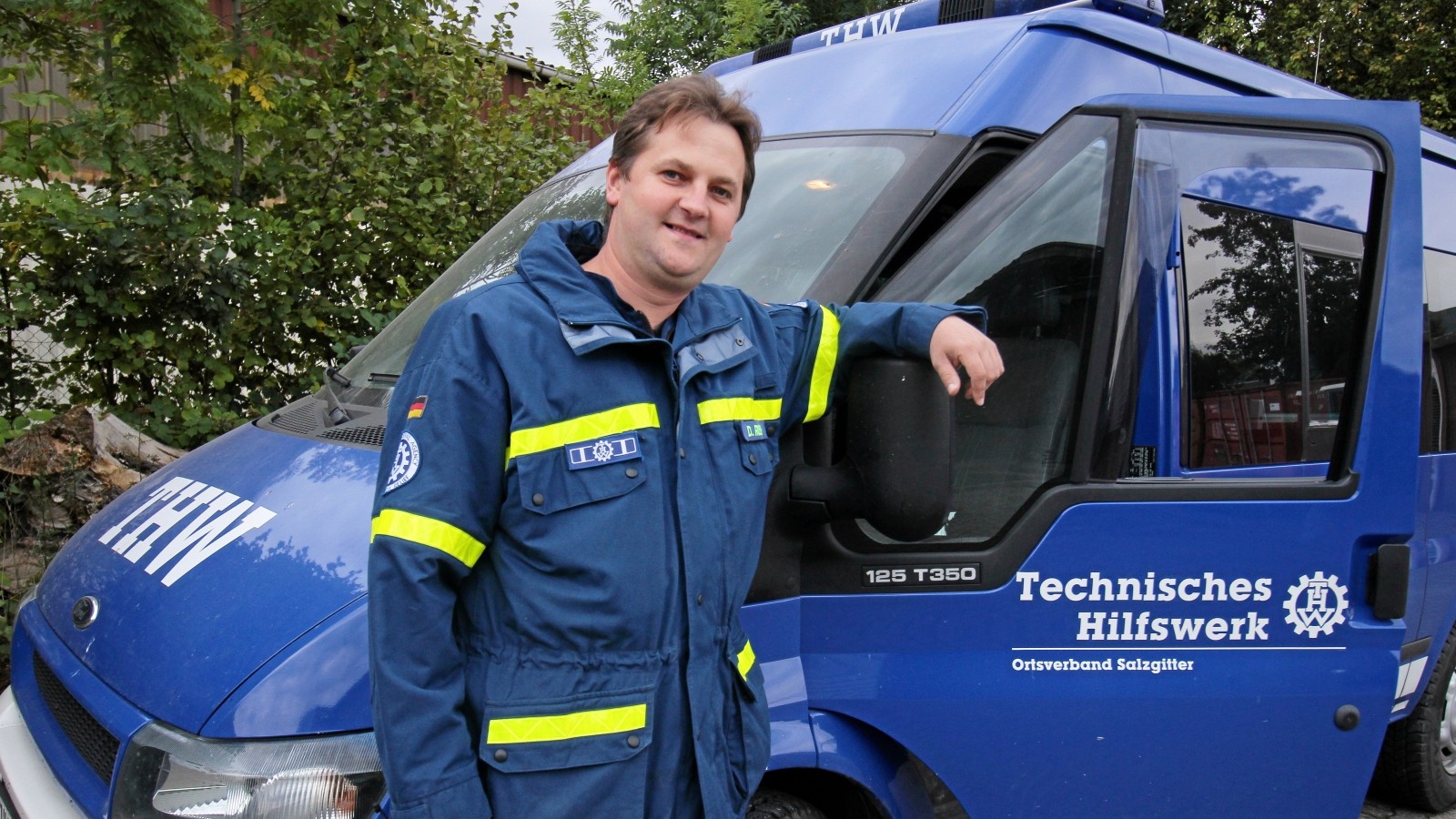 David Rusch vom THW Salzgitter kann mehr als nur schwere Geräte