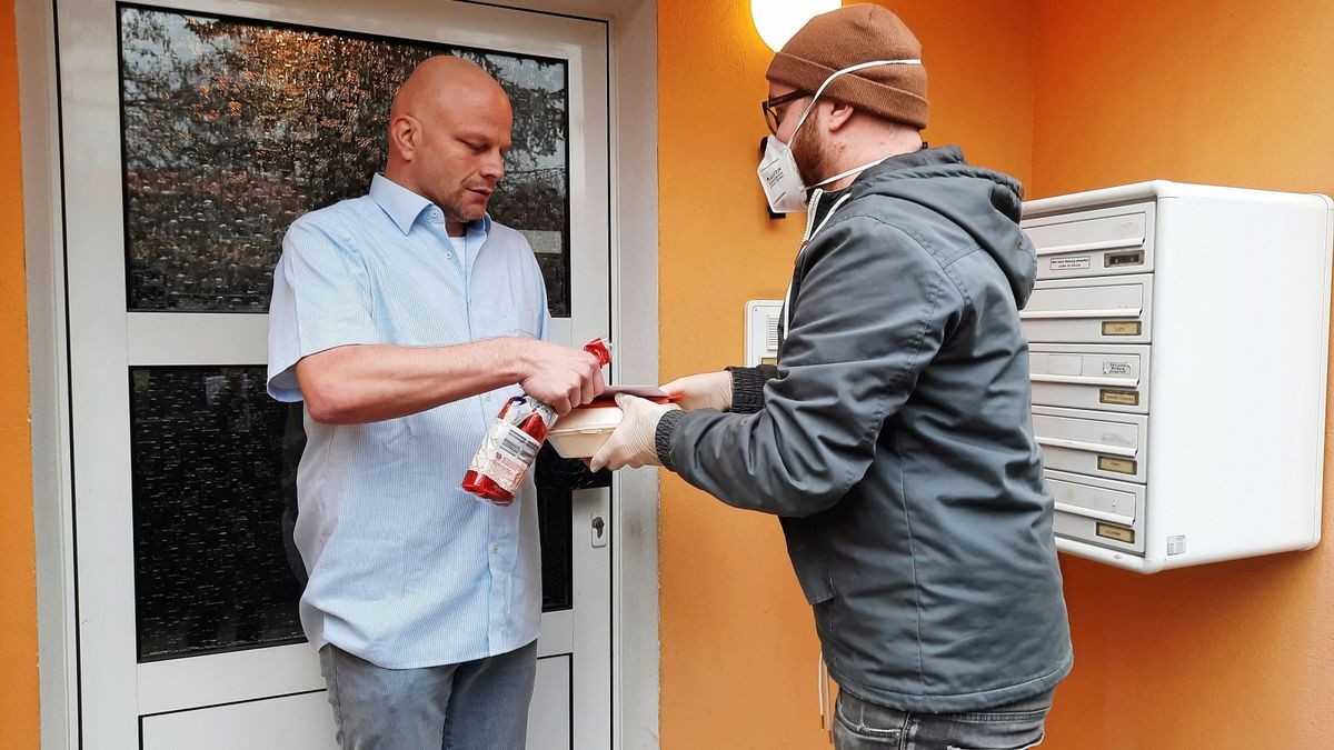 Weihnachtsessen auf Rädern