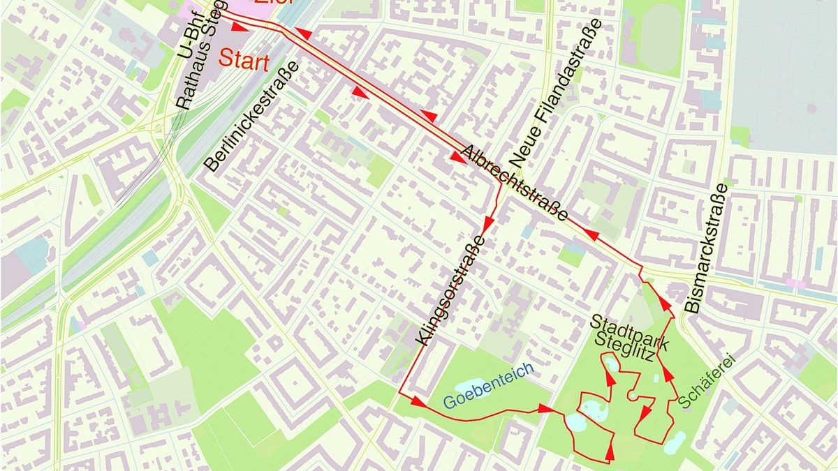 Stadtpark Steglitz: Entlang noch schlafender Rabatten