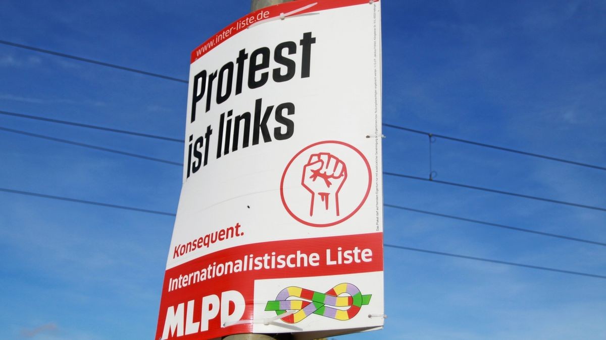 Wahlplakate der MLPD in Jena beschädigt