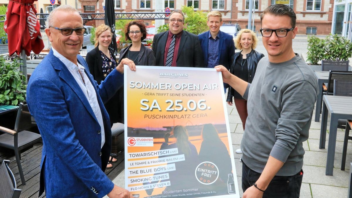 Live-Musik bei freiem Eintritt am Geraer Puschkinplatz