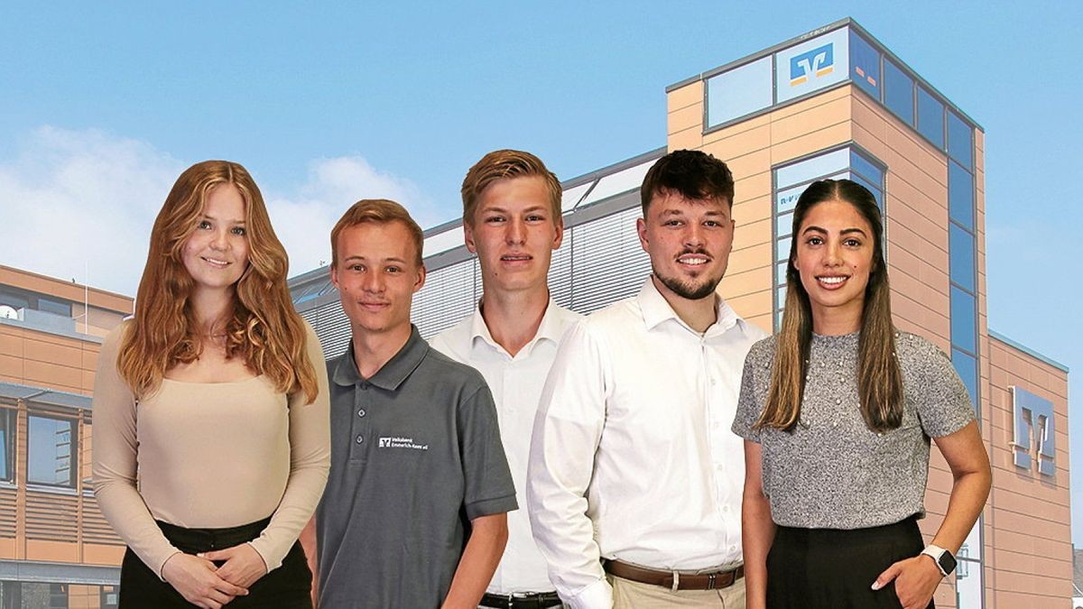 Fünf Auszubildende starten bei der Volksbank Emmerich-Rees