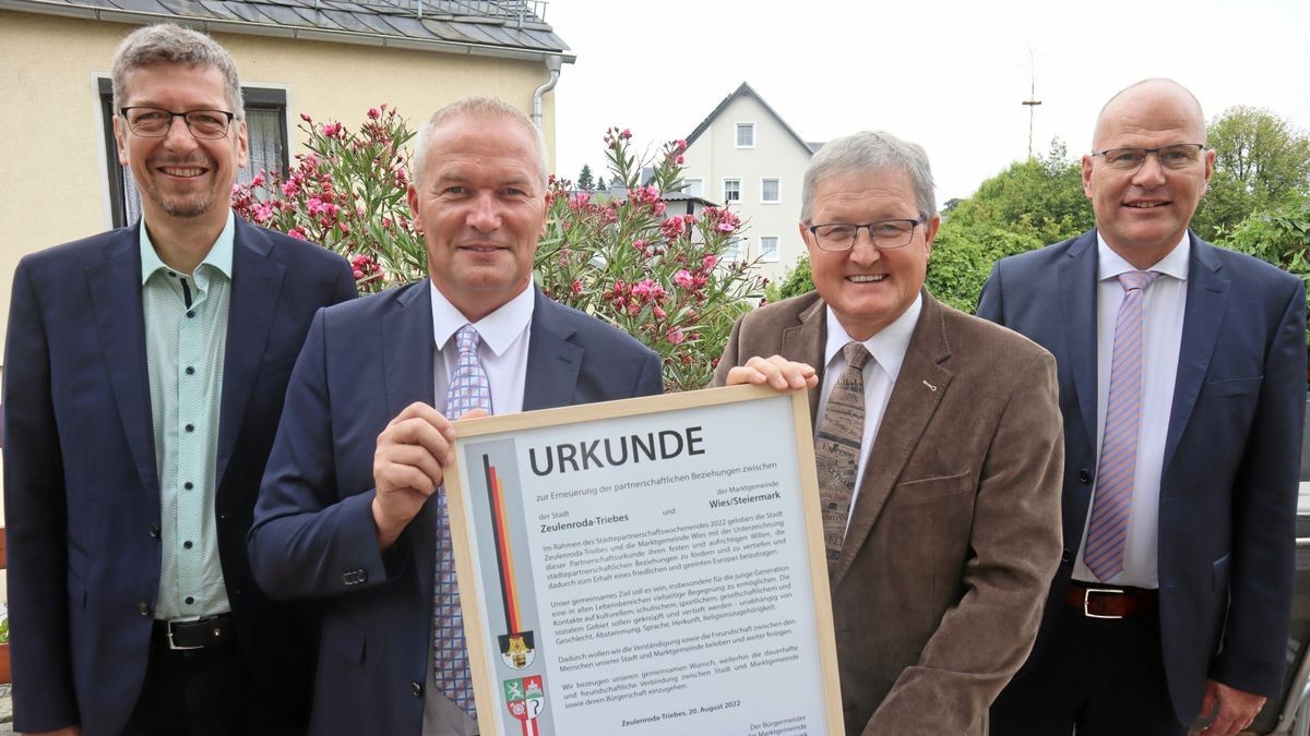 Zeulenroda-Triebeser Städtepartnerschaften noch einmal besiegelt