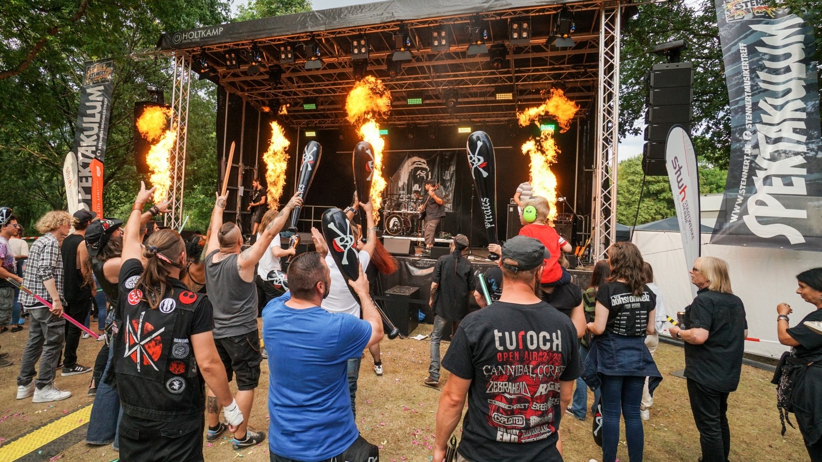 Pogo-Party auf dem Stennert