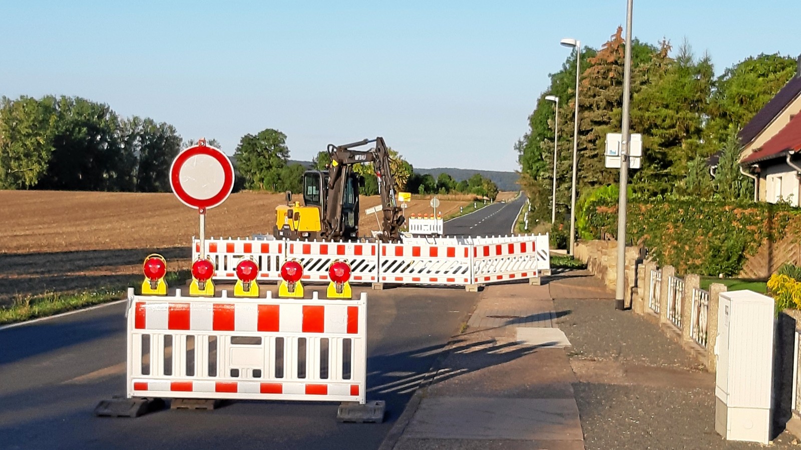 Gesperrte Straßen und Engstellen im Landkreis Sömmerda