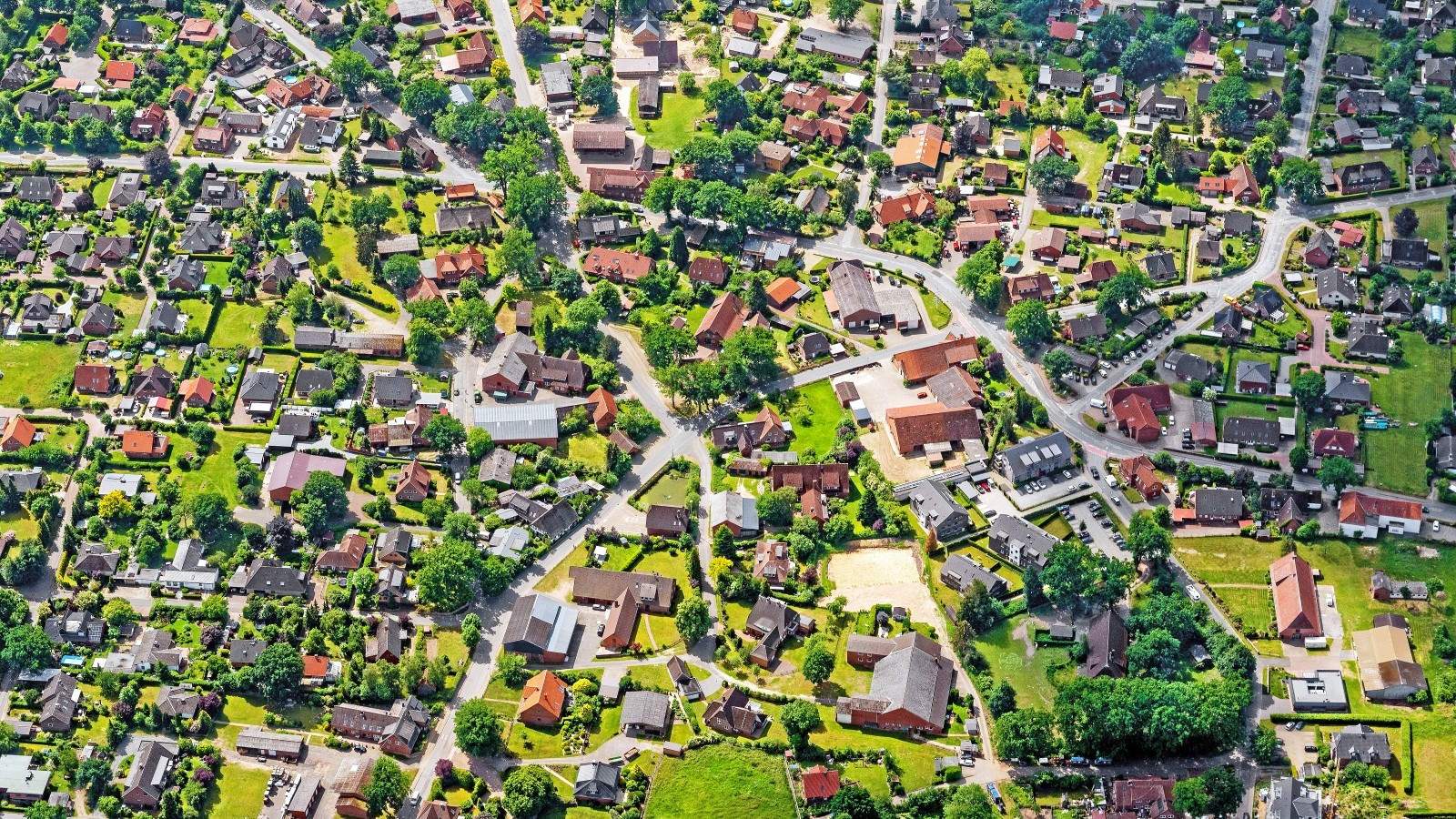 Seevetals gallisches Dorf – von oben