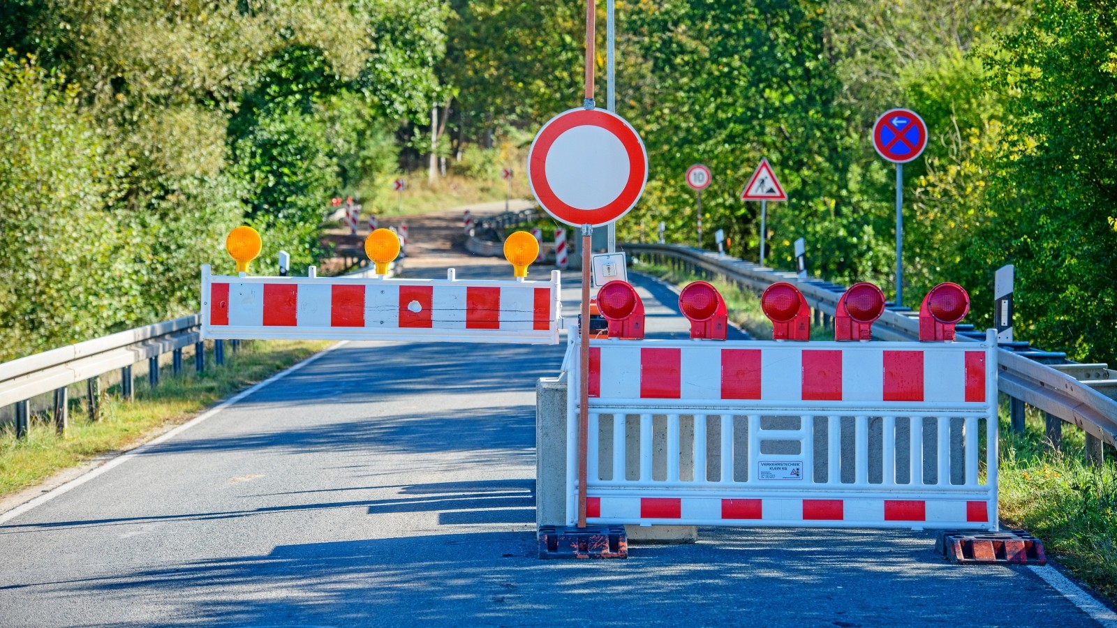 Gesperrte Straßen in der Stadt und im Landkreis Nordhausen