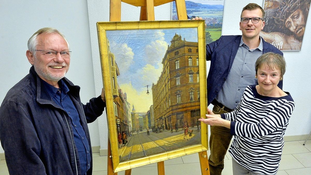 Förderverein übergibt historische Stadtansicht an Stadtmuseum Gera